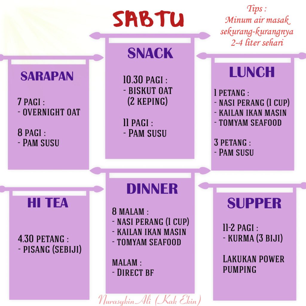 Menu Diet Ibu Menyusu, Ini Cara Elakkan Badan Makin Dipam-pam