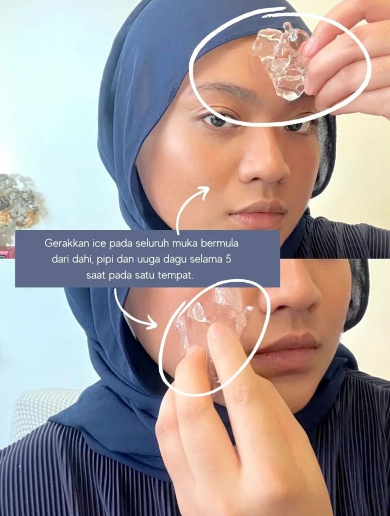 Kecilkan Liang Pori Terbuka, Wanita Ini Guna Kiub Ais Saja